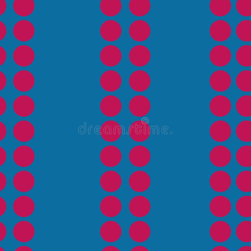 Polka Dots Pink Columns Dots Vector Pattern Stock Vector - Illustration ...