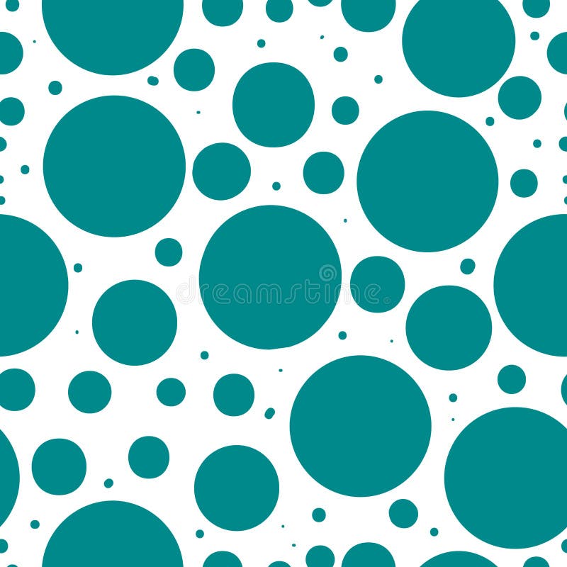 Polka Dots Vector Seamless Pattern. Dots Of Different Sizes. Stock ...