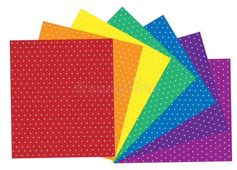 Polka dotted materials stock vector. Illustration of colour - 29537508