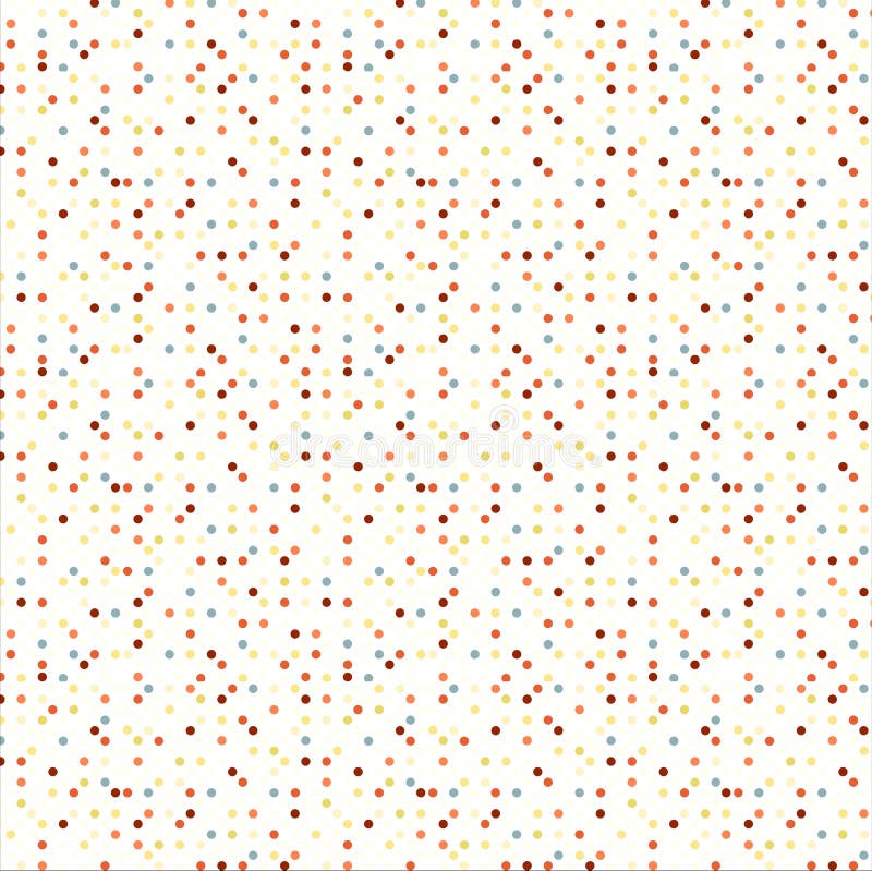 Polka Seamless Pattern. Simple Delicate Spot Pattern Stock Illustration ...