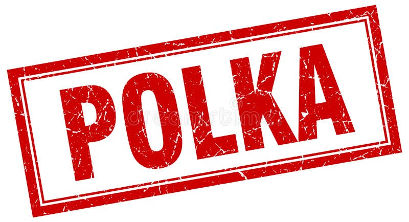 Polka stamp stock vector. Illustration of white, vector - 124944825