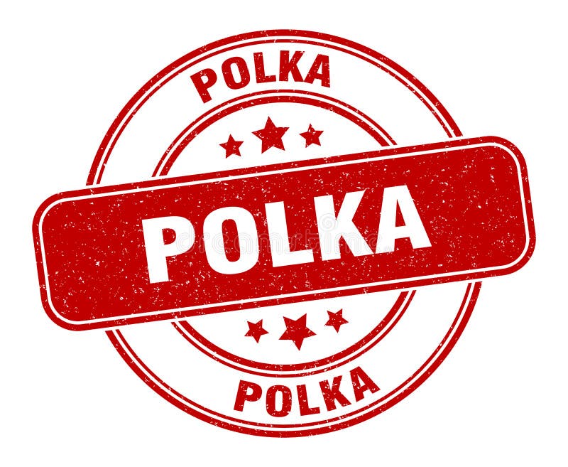 Polka Stamp. Polka Round Grunge Sign Stock Vector - Illustration of ...