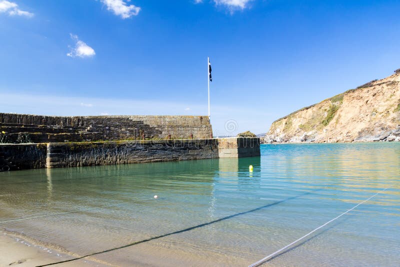 Polkerris Cornwall stock photo. Image of harbor, outside - 31419118