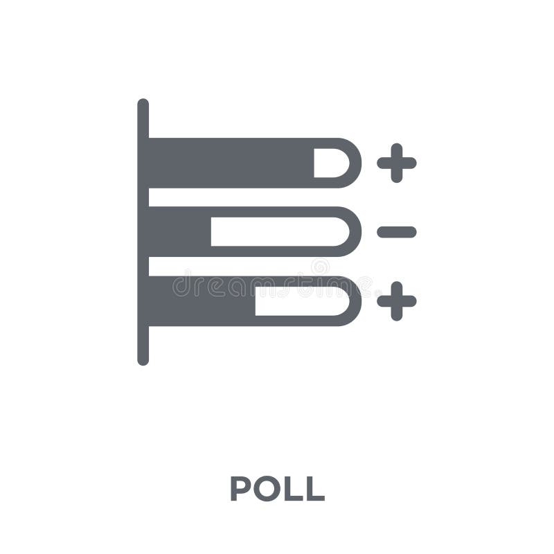 Poll Icon, Logo Illustration, Group Pictogram Isolated on White. Stock ...