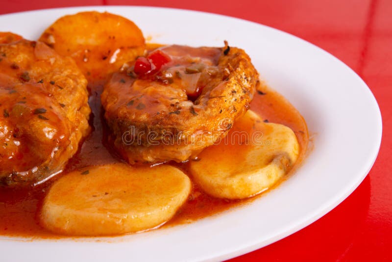 Pollack Cooked stock image. Image of boiled, plate, cooking - 179126057