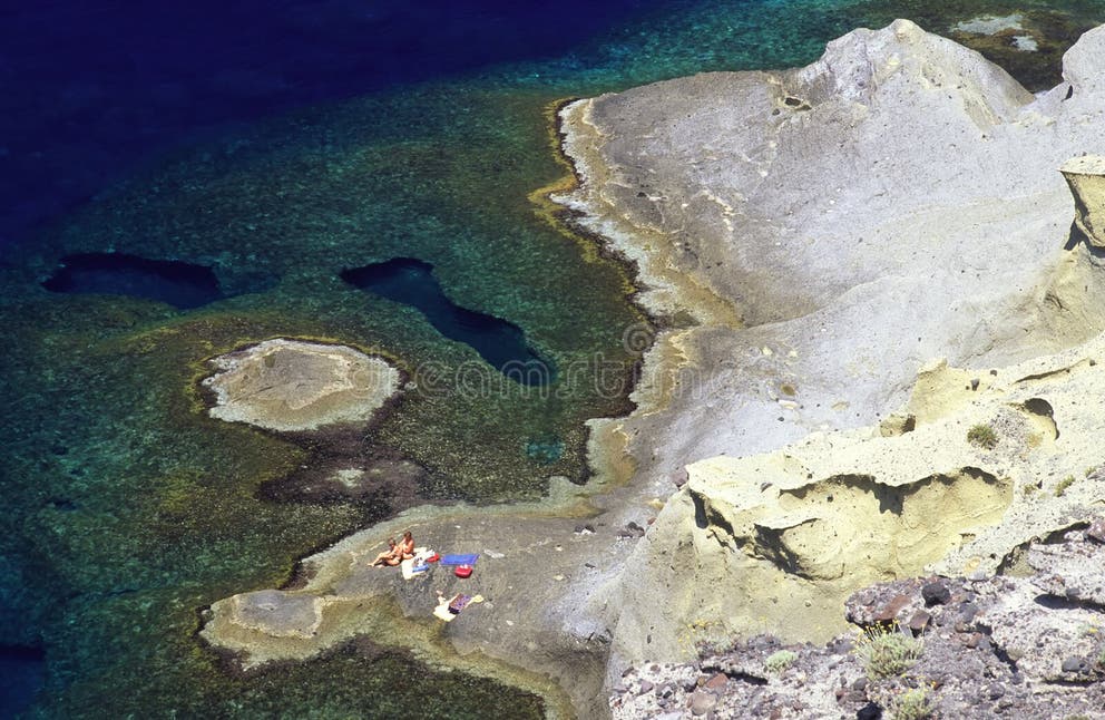 Pollara beach stock image. Image of salina, beach, sicily - 2416827