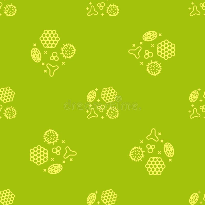 Pollen Beekeeping. Seamless Pattern in a Linear Style. Stock Vector ...