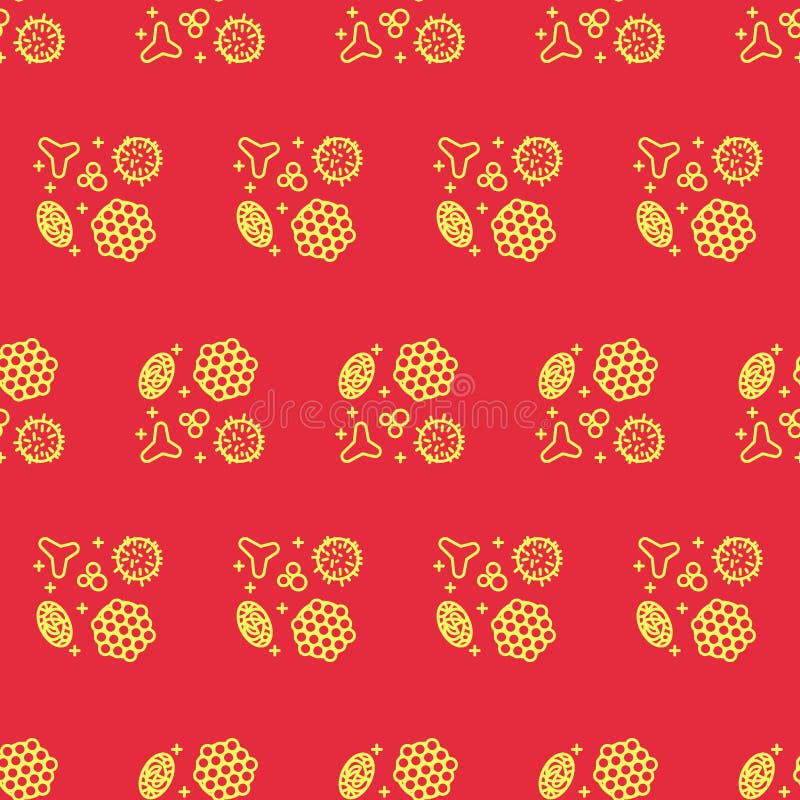 Pollen Beekeeping. Seamless Pattern in a Linear Style. Stock Vector ...