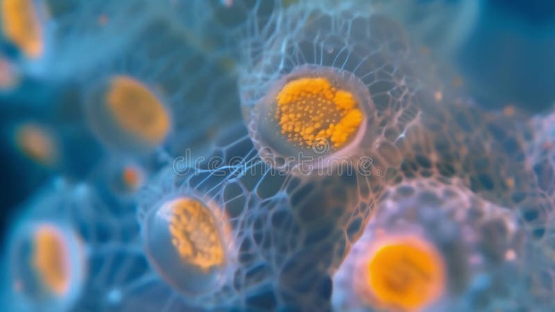 A of Pollen Grains Captured Under the Microscope Displaying a ...