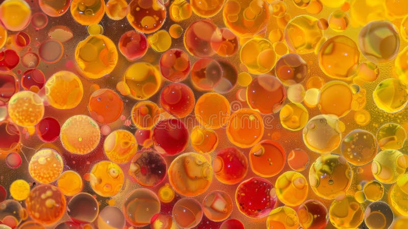 A of Pollen Grains Under the Microscope Revealing an Array of Colorful ...