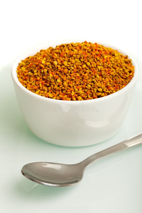 Pollen granules in a bowl stock image. Image of food - 27625689