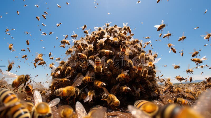 Pollen hive bee farm stock illustration. Illustration of colony - 373556880