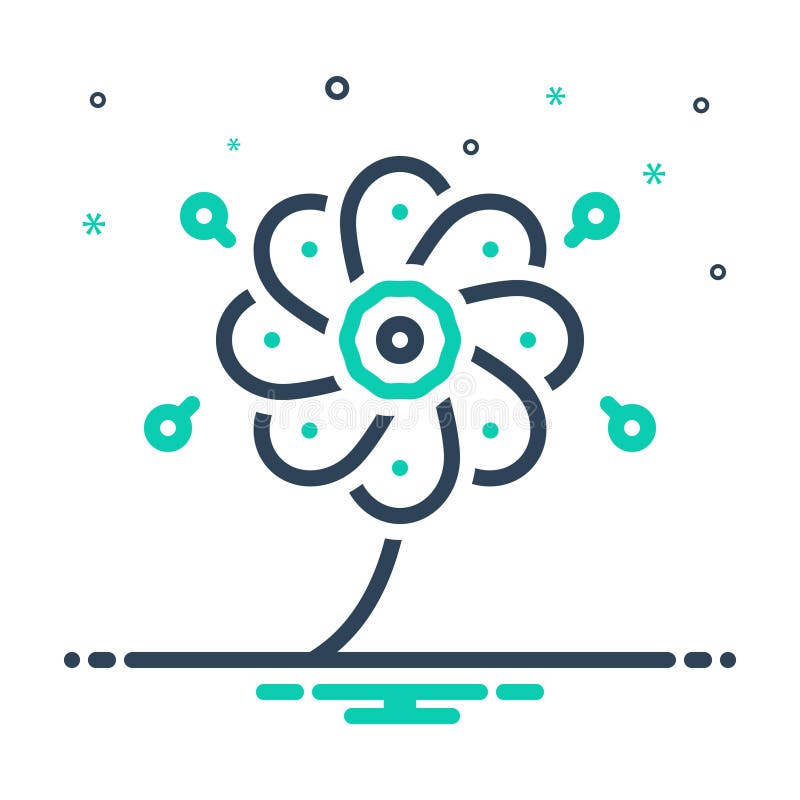 Mix Icon for Pollen, Pollination and Plant Stock Vector - Illustration ...