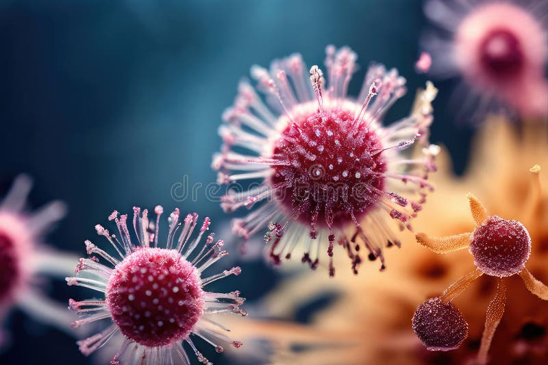 Pollen Particles Under Microscope Stock Image - Image of closeup ...