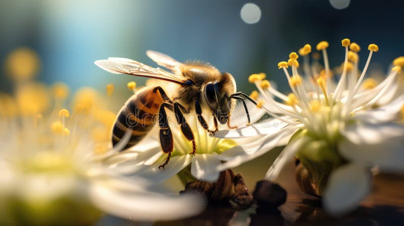 Pollen spring frame stock illustration. Illustration of pollination ...