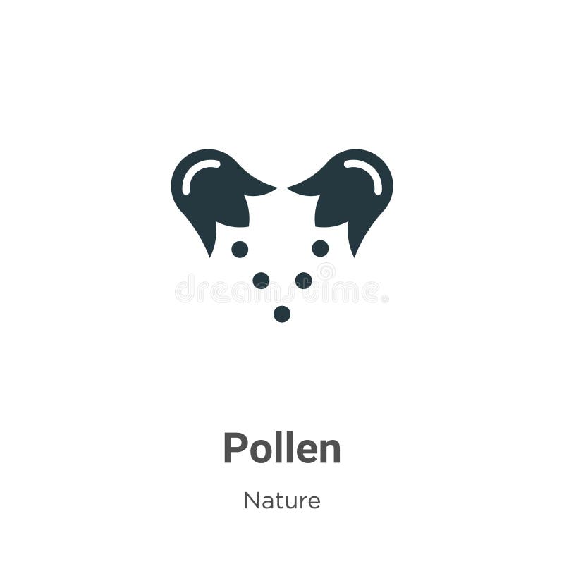 Pollen Icon In Trendy Design Style. Pollen Icon Isolated On White ...