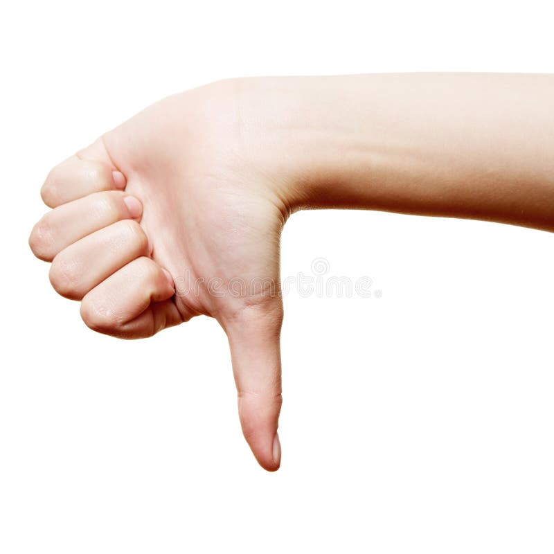 Pollice verso immagine stock. Immagine di simbolo, quadrato - 26322249