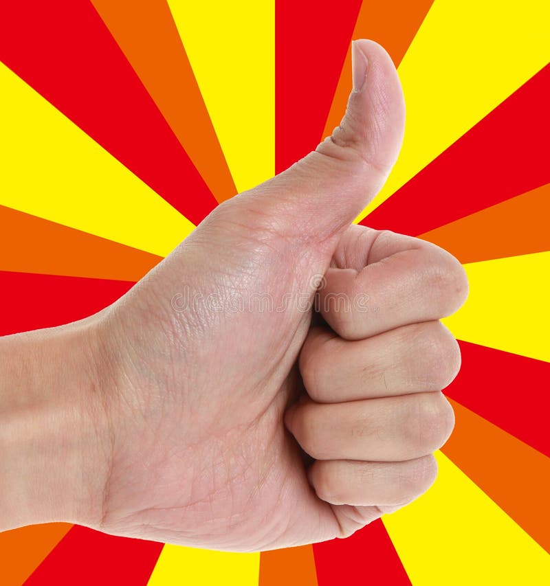 Pollice su fotografia stock. Immagine di comunichi, comunicazione ...