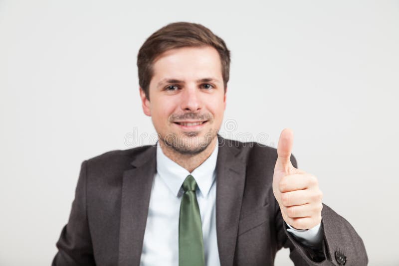 Pollice in su immagine stock. Immagine di consulente - 46307665