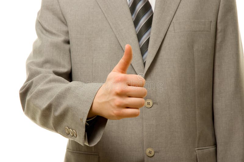 Pollice su immagine stock. Immagine di idea, approvato - 5054727