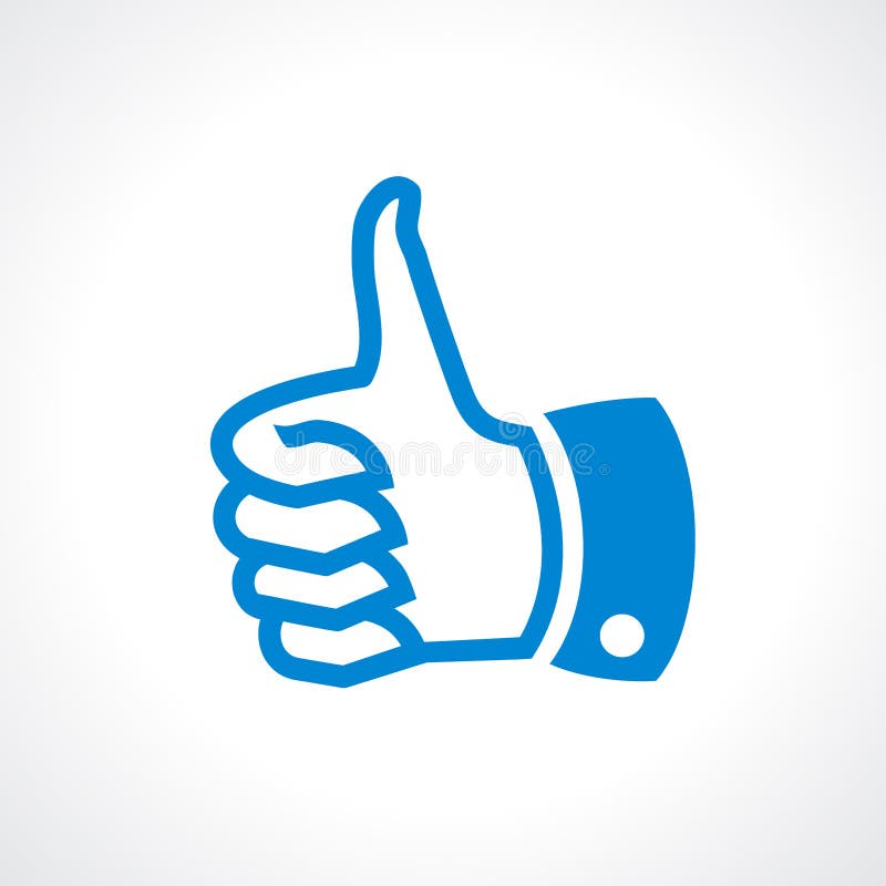 Pollice in su illustrazione vettoriale. Illustrazione di media - 66511460