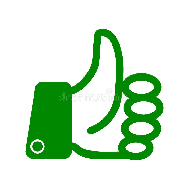 Pollice Verde Su, Lo Gradisco, Sì - Vettore Illustrazione Vettoriale ...