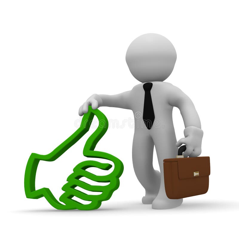 Pollici verdi in su illustrazione di stock. Illustrazione di valigia ...