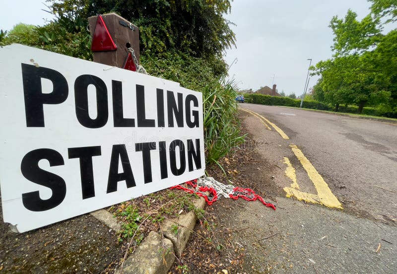 Polling Station Sign stock image. Image of sign, government - 319096583