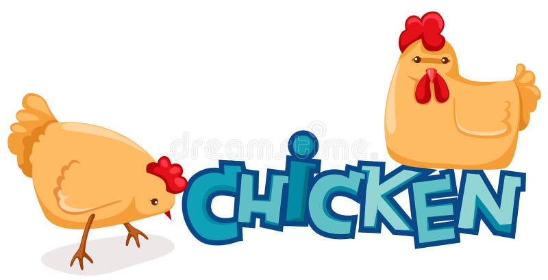 Una letra C para el pollo ilustración del vector. Ilustración de ...