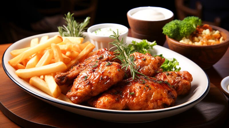 Pollo Asado Carne De Pollo Asado Pollo Frito Imagen de archivo - Imagen ...