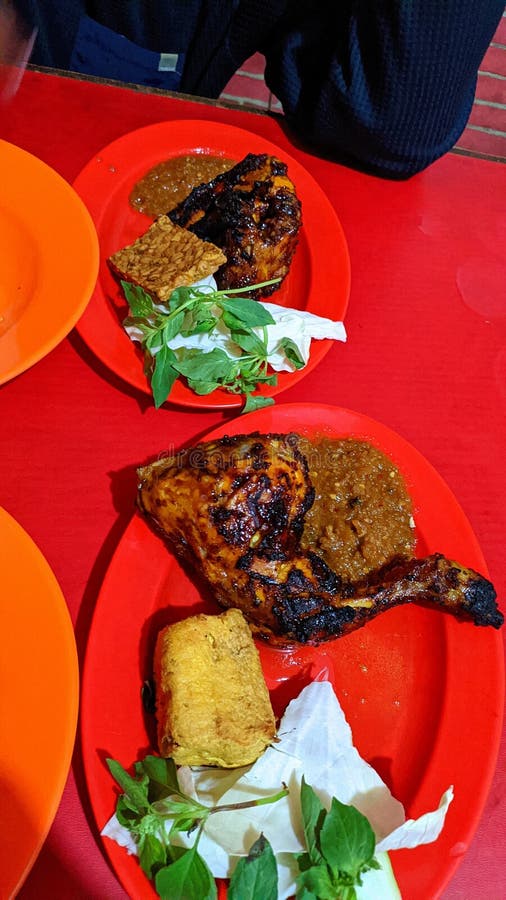 Pollo asado de indonesia imagen de archivo. Imagen de carne - 263328693