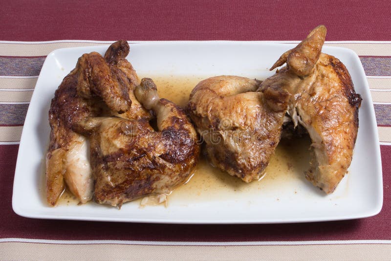 Pollo asado plate stock photo. Image of lifestyle, food - 265647814