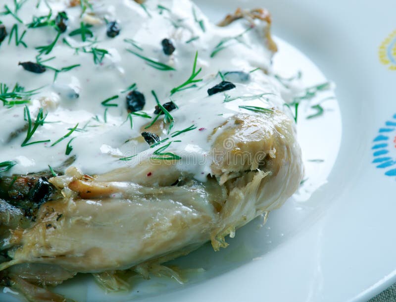 Pollo de Chkmeruli imagen de archivo. Imagen de picante - 70779009