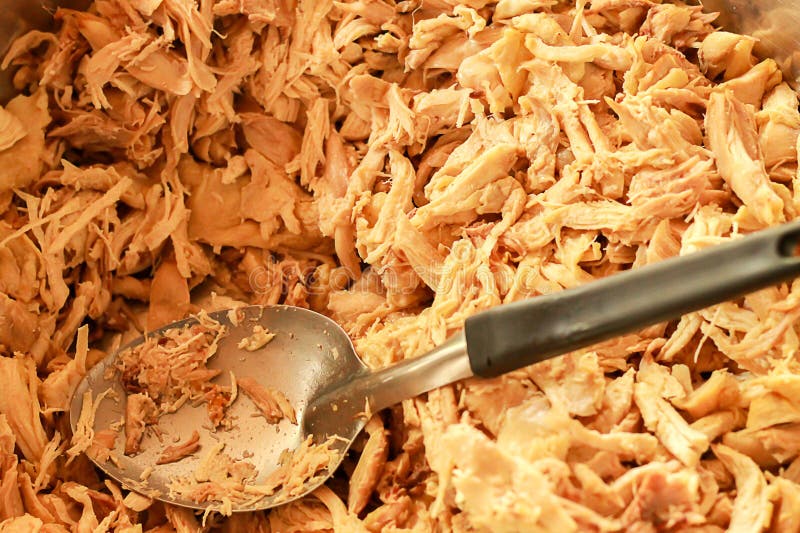 Pollo destrozado imagen de archivo. Imagen de alimento - 77153767