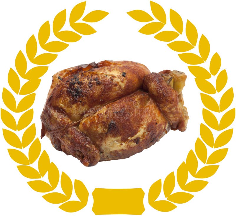 Pollo Especial A La Parrilla Con Corona Foto de archivo - Imagen de ...