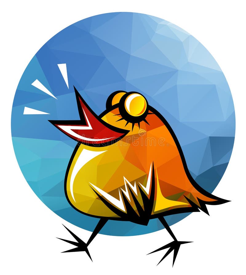 Pollo feliz ilustración del vector. Ilustración de conceptual - 7891627