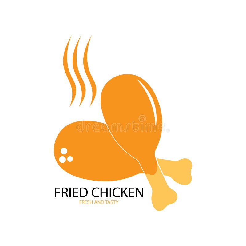Conjunto De Pollo Frito Logo Vector Ilustración del Vector ...