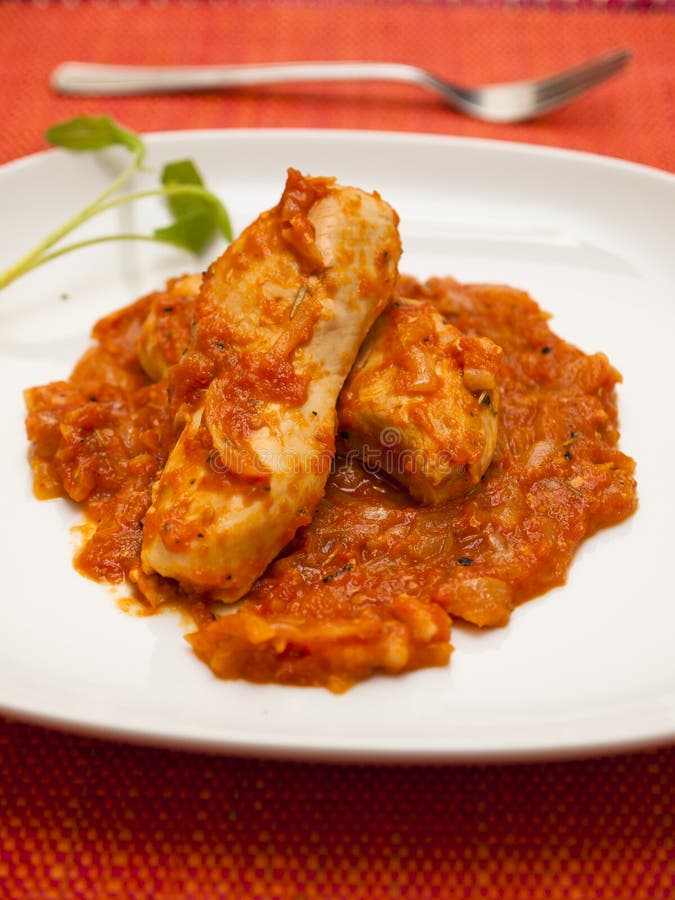 Pollo in potacchio stock image. Image of italy, traditional - 76049623