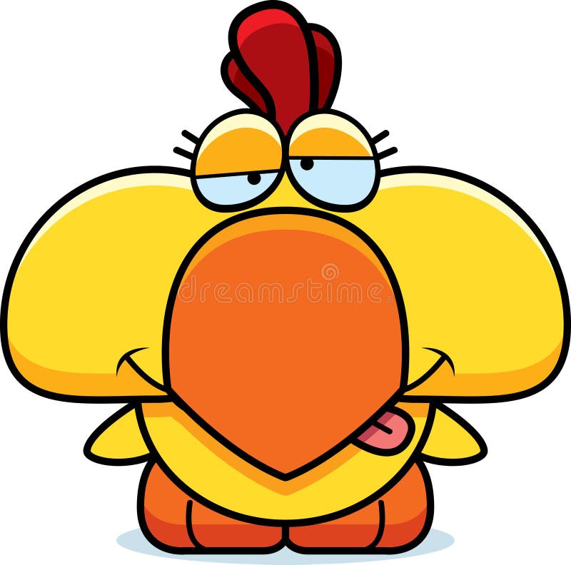 Pollo Torpe De La Historieta Ilustración del Vector - Ilustración de ...