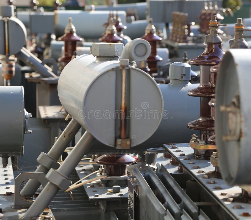 Many Pollutants Transformers Obsolete Electrical Substations Stock ...