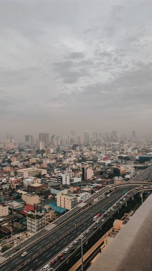 Polluted air in manila stock photo. Image of pasay, polluted - 196264460
