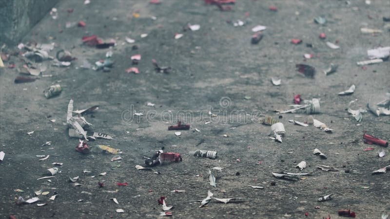 Polluted Area Releasing Chemical Smoke after the Cracker Was Exploded ...