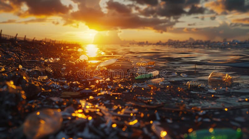 Polluted Ocean. Garbage and Waste. Animals Suffer from Pollution ...