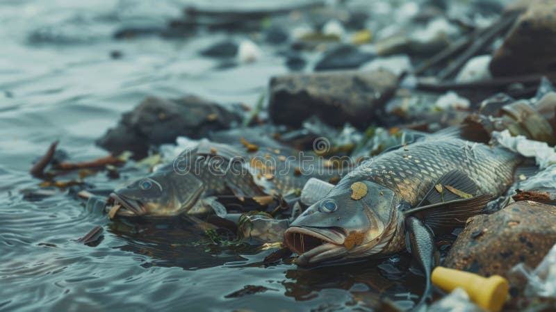 Polluted Ocean. Garbage and Waste. Animals Suffer from Pollution ...