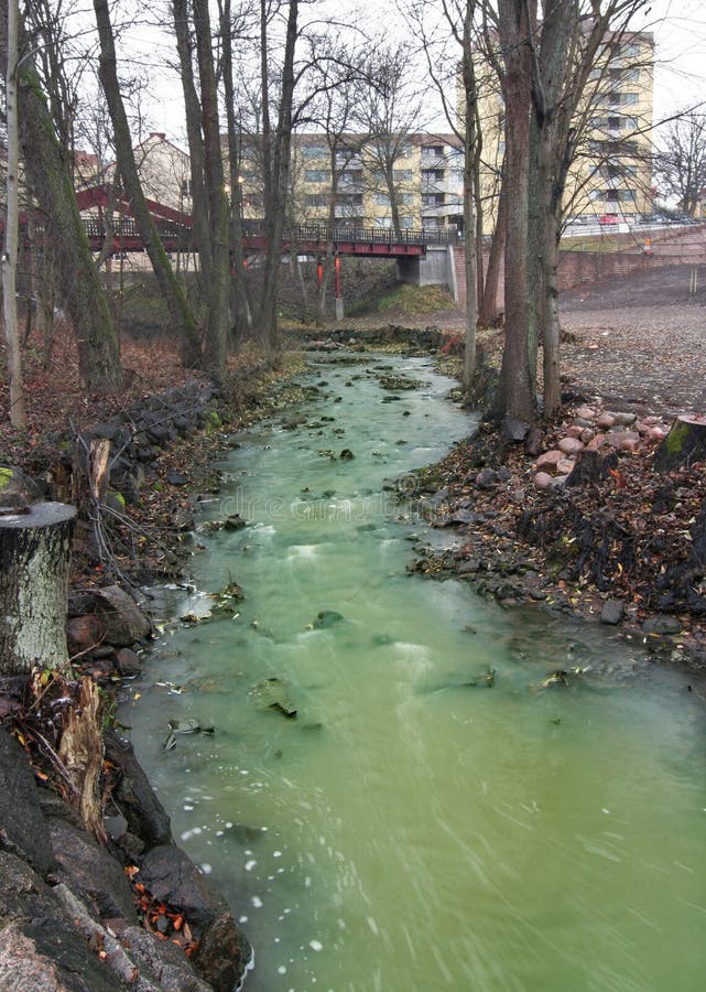Polluted River stock image. Image of global, intoxicating - 21968873