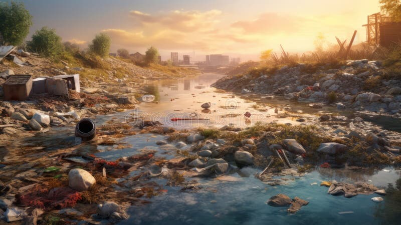 Polluted River Stock Illustrations – 973 Polluted River Stock ...