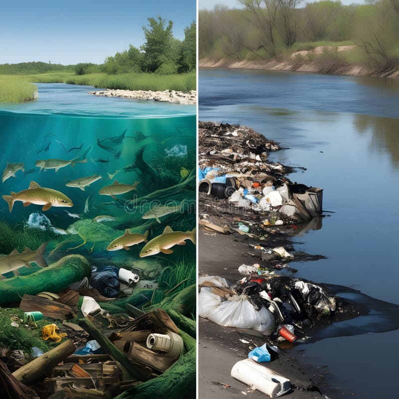 River in Distress: the Clash of Clean Waters and Industrial Waste Stock ...