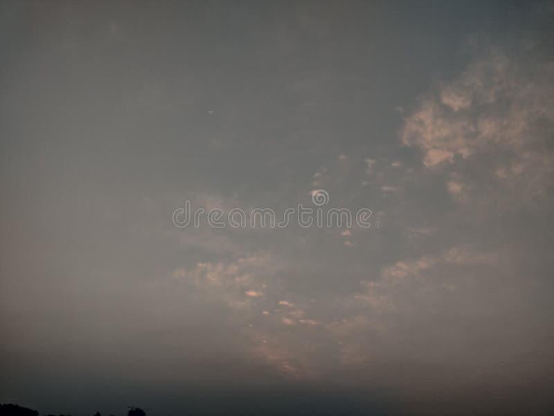 Polluted Sky with Some Clouds Stock Photo - Image of cloud, sunlight ...