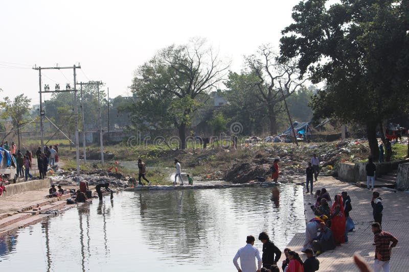 A Polluted Stream in a Village Editorial Photography - Image of ...