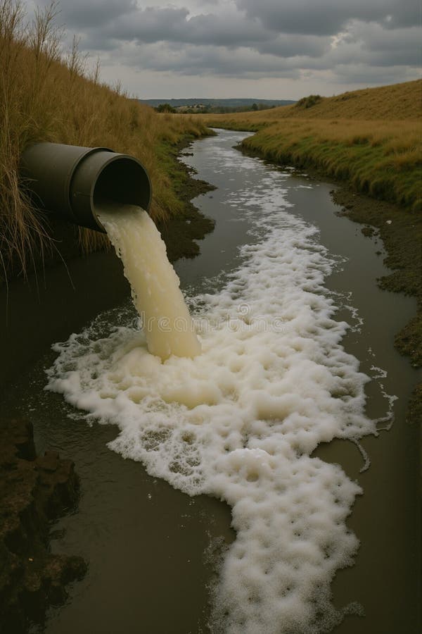 Polluted Water from Pipe stock image. Image of pollution - 375367671